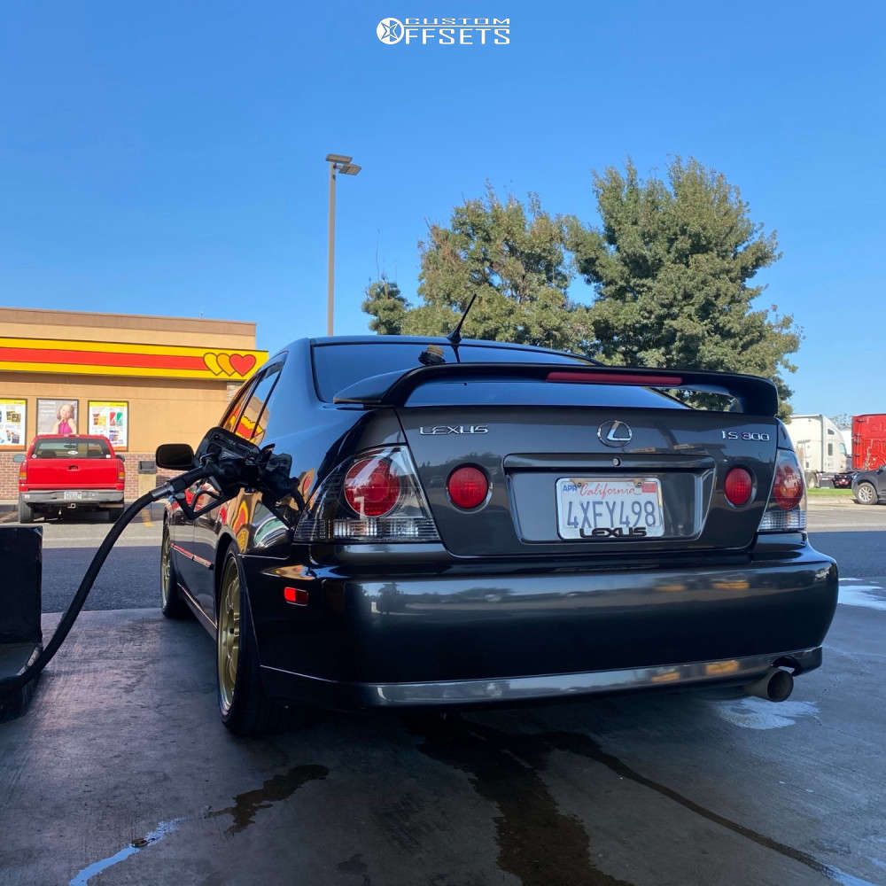 2002 Lexus IS300 with 17x8 40 Enkei Rpf1 and 225/45R17 Radar Dimax As-8 ...
