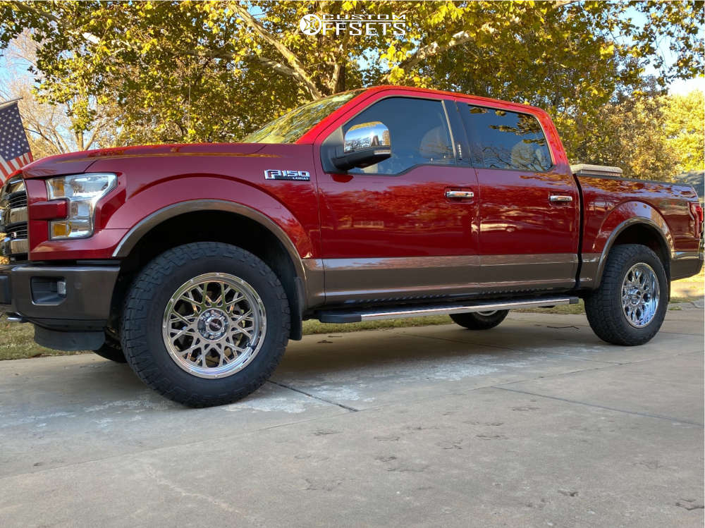 2015 Ford F-150 with 20x9 10 Vision Rocker and 275/65R20 Cooper ...