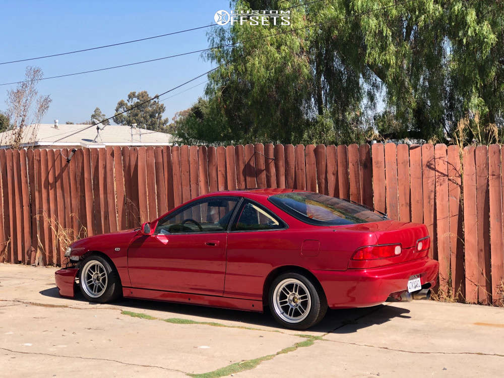 2001 Acura Integra with 15x8 28 Enkei Rpf1 and 195/50R15 Delinte Dh2 ...