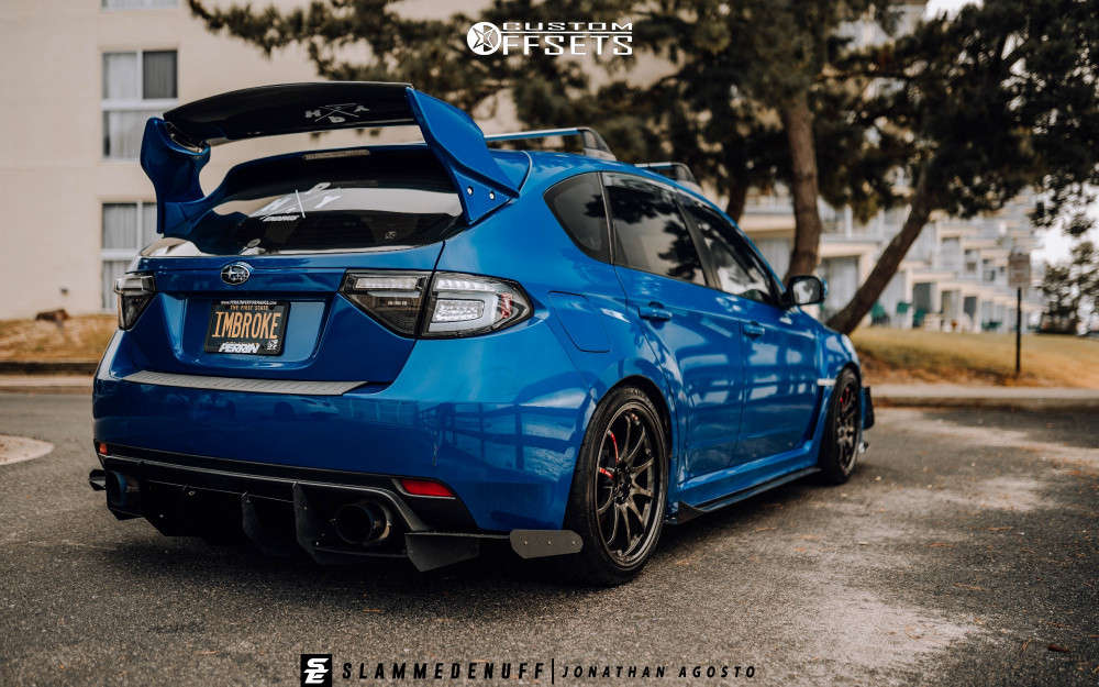 2013 Subaru WRX with 18x9.5 45 Volk Ce28 Club Racer II and 255/35R18 ...