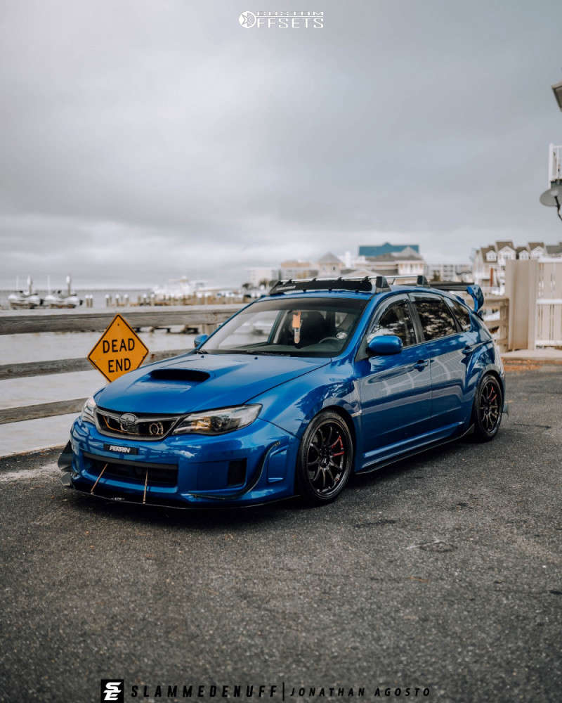 2013 Subaru WRX with 18x9.5 45 Volk Ce28 Club Racer II and 255/35R18 ...