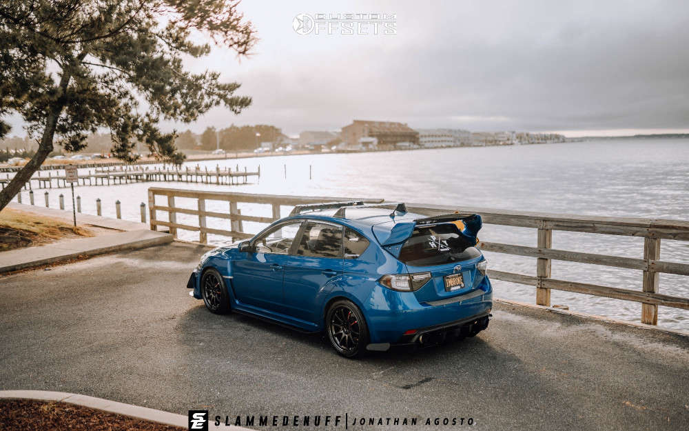 2013 Subaru WRX with 18x9.5 45 Volk Ce28 Club Racer II and 255/35R18 ...