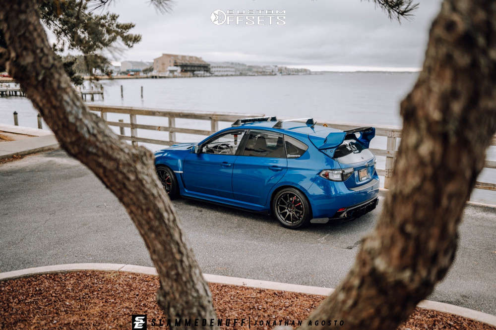 2013 Subaru WRX with 18x9.5 45 Volk Ce28 Club Racer II and 255/35R18 ...