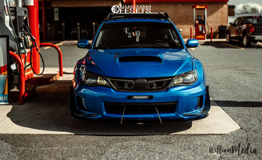 2013 Subaru WRX with 18x9.5 45 Volk Ce28 Club Racer II and 255/35R18 ...