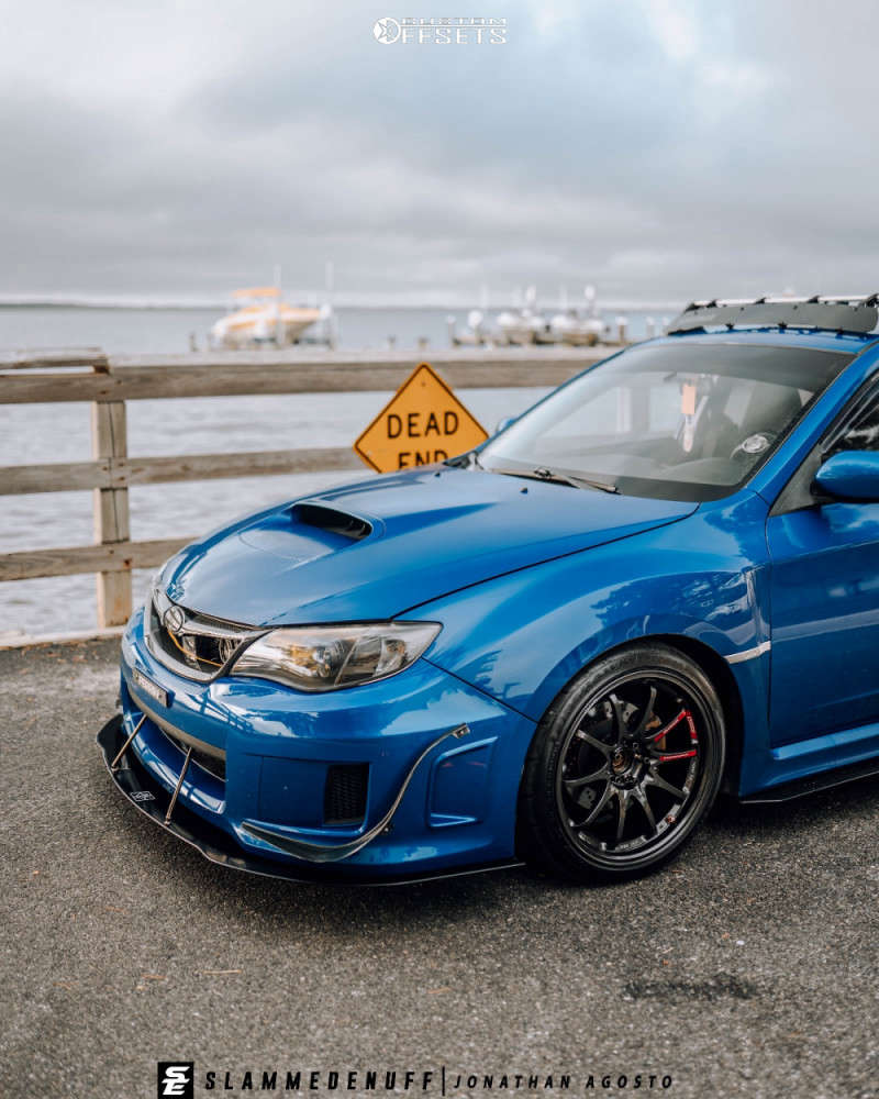 2013 Subaru WRX with 18x9.5 45 Volk Ce28 Club Racer II and 255/35R18 ...