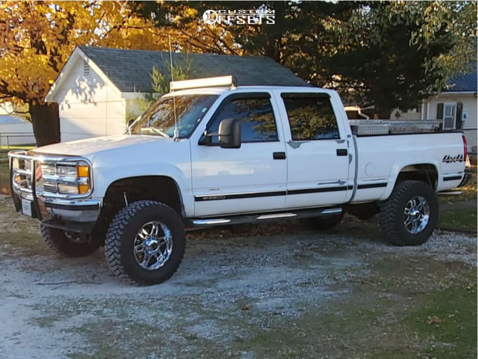 1999 Chevrolet K2500 with 18x10 -24 XD Rockstar and 35/12.5R18 Mickey ...