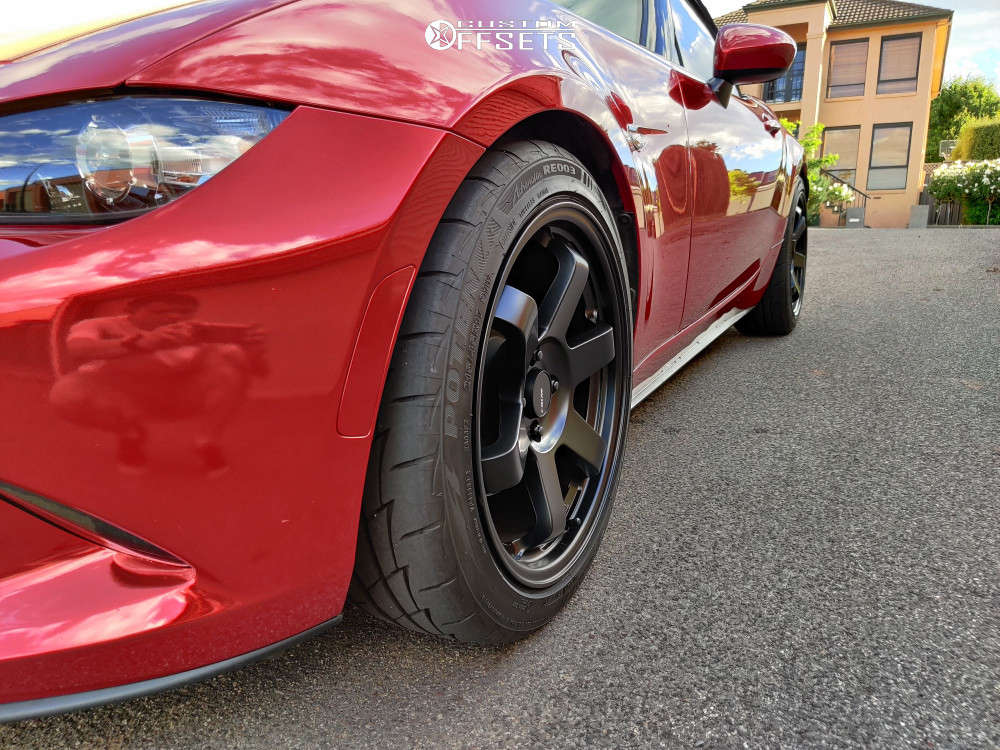 2016 Mazda MX-5 Miata with 17x8 35 AVID1 AV6 and 215/45R17 Bridgestone ...
