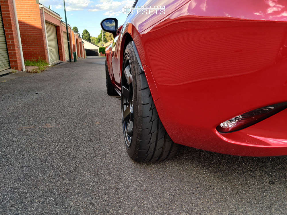 2016 Mazda MX-5 Miata with 17x8 35 AVID1 AV6 and 215/45R17 Bridgestone ...