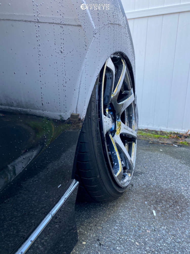 2013 Honda Civic with 18x9 25 Cosmis Racing Mr7 and 215/35R18 Achilles ...