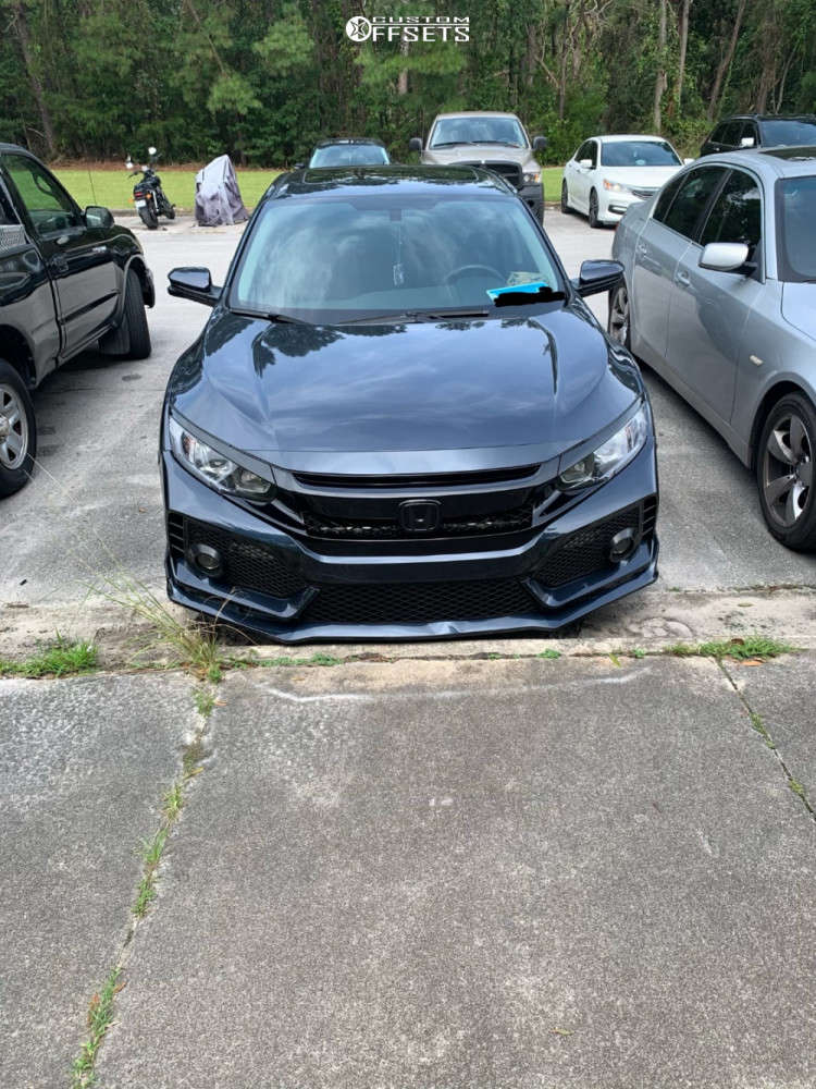 2017 Honda Civic with 20x8.5 35 Ravetti M8 and 235/30R20 Achilles 868 ...