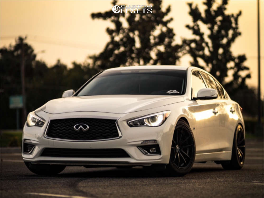 2018 INFINITI Q50 with 18x9 22 Konig Oversteer and 225/50R18 ...