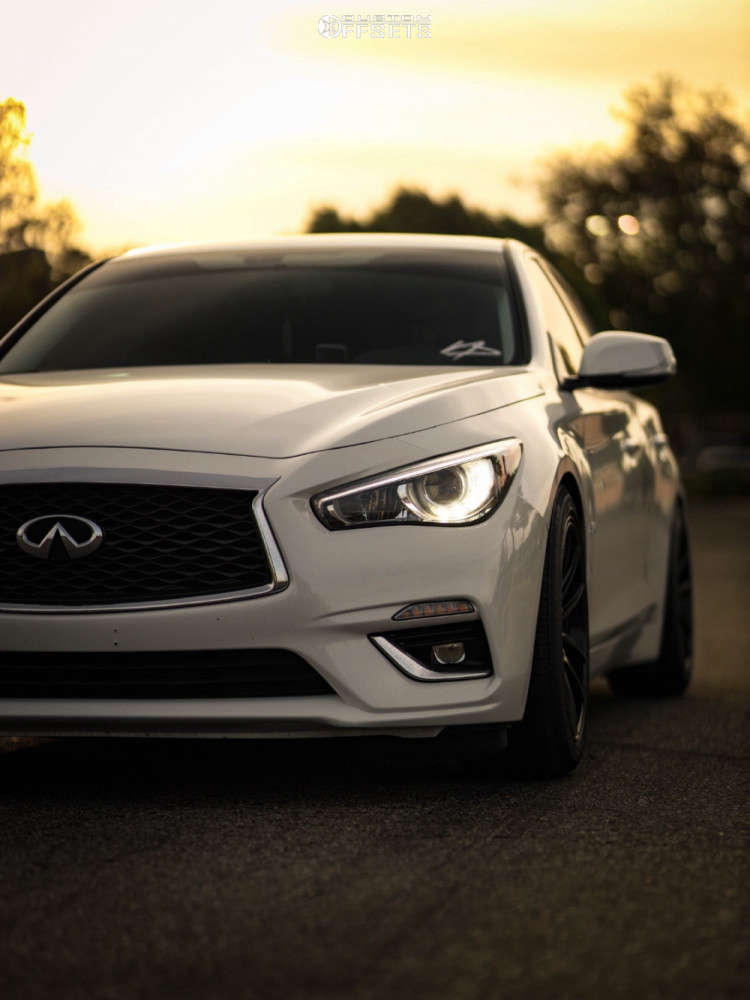 2018 INFINITI Q50 with 18x9 22 Konig Oversteer and 225/50R18 ...