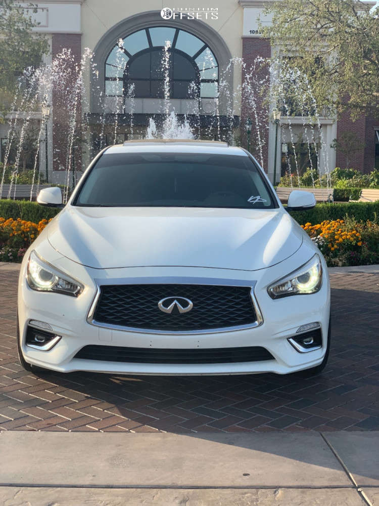 2018 INFINITI Q50 with 18x9 22 Konig Oversteer and 225/50R18 ...