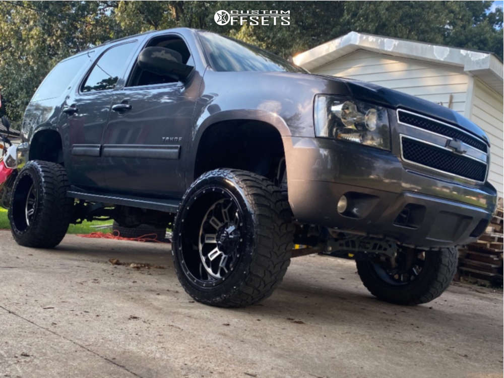 2010 Chevrolet Tahoe with 22x12 -44 Fuel Crush and 35/12.5R22 Road One ...