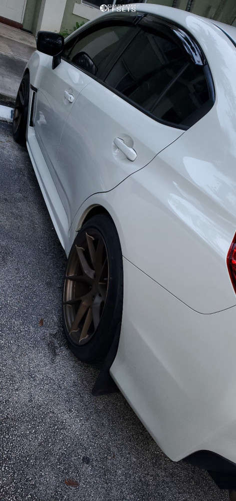 2016 Subaru WRX STI with 18x9.5 35 Aodhan Aff7 and 245/40R18 Nitto Neo ...