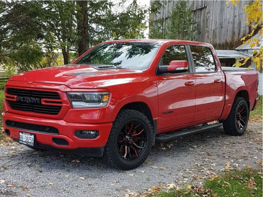 2019 Ram 1500 with 20x9 1 Fuel Rage and 275/60R20 Goodyear Wrangler ...