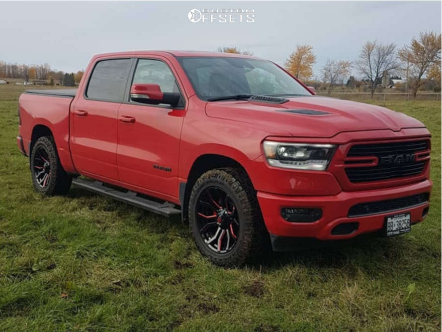 2019 Ram 1500 with 20x9 1 Fuel Rage and 275/60R20 Goodyear Wrangler ...