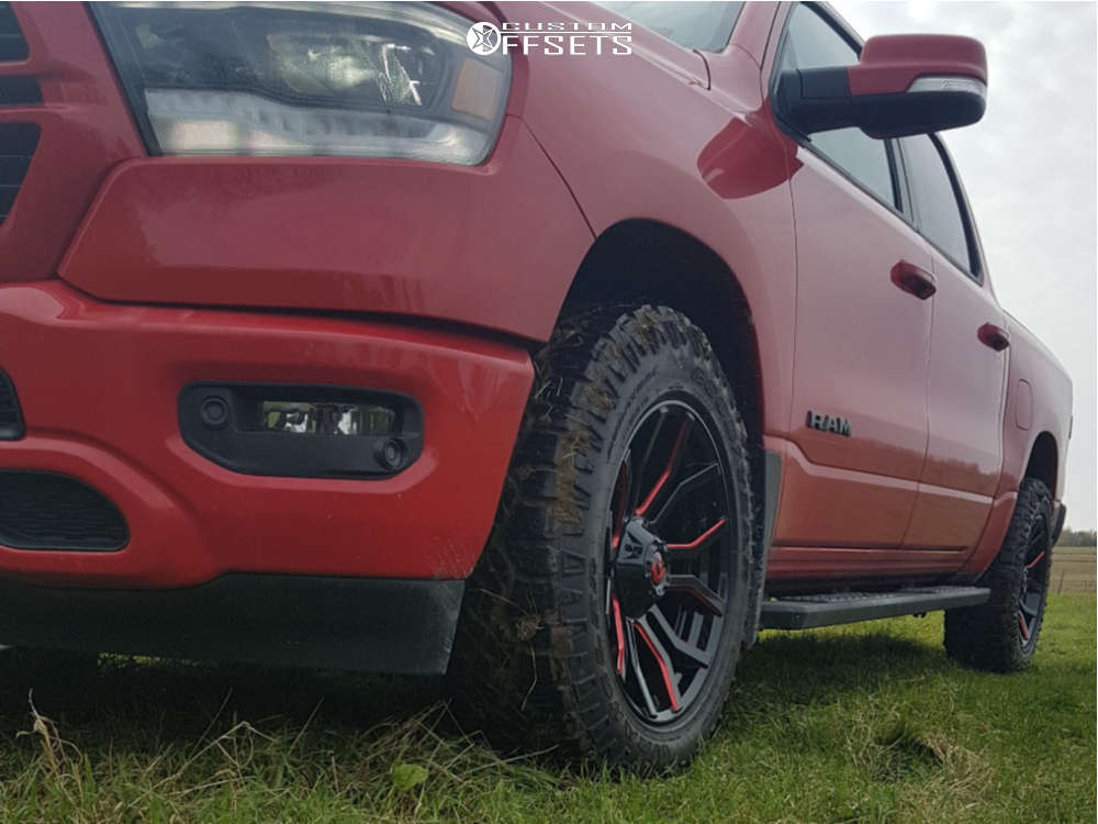 2019 Ram 1500 with 20x9 1 Fuel Rage and 275/60R20 Goodyear Wrangler ...