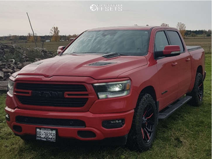 2019 Ram 1500 with 20x9 1 Fuel Rage and 275/60R20 Goodyear Wrangler ...