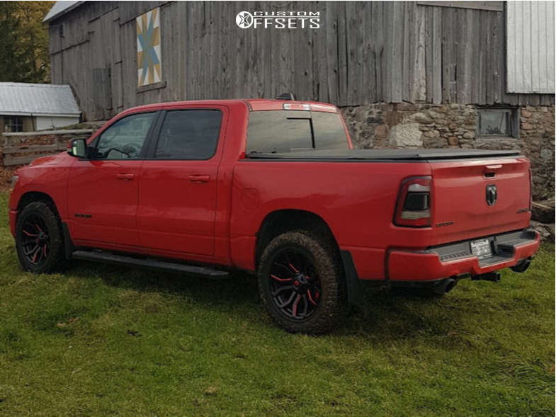 2019 Ram 1500 with 20x9 1 Fuel Rage and 275/60R20 Goodyear Wrangler ...