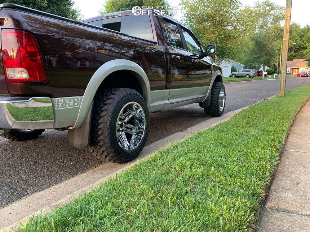 2012 Ram 1500 with 20x12 -51 Vision Razor and 33/12.5R20 Toyo Tires ...