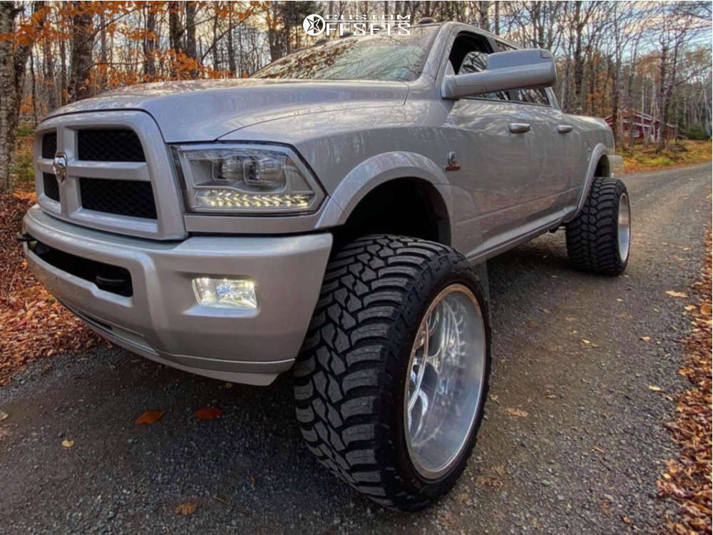 2017 Ram 2500 with 24x14 -76 Cali Offroad Summit and 37/13.5R24 AMP Mud ...