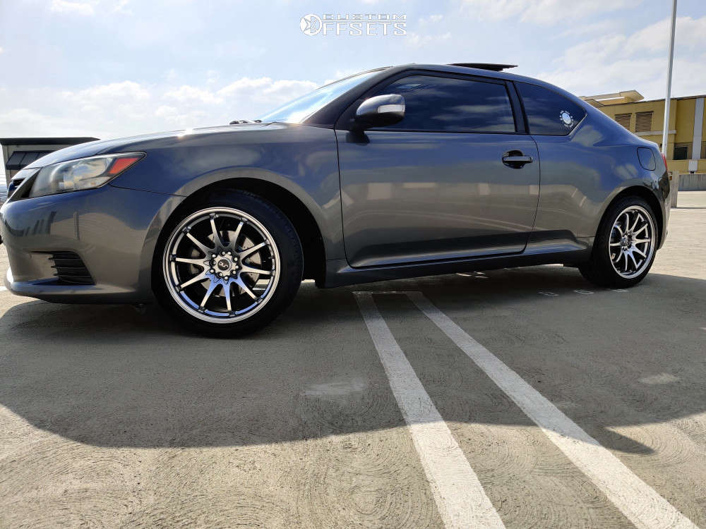 2013 Scion TC with 18x8.5 35 JNC Jnc006 and 225/45R18 Kumho Ecsta Ps31 ...