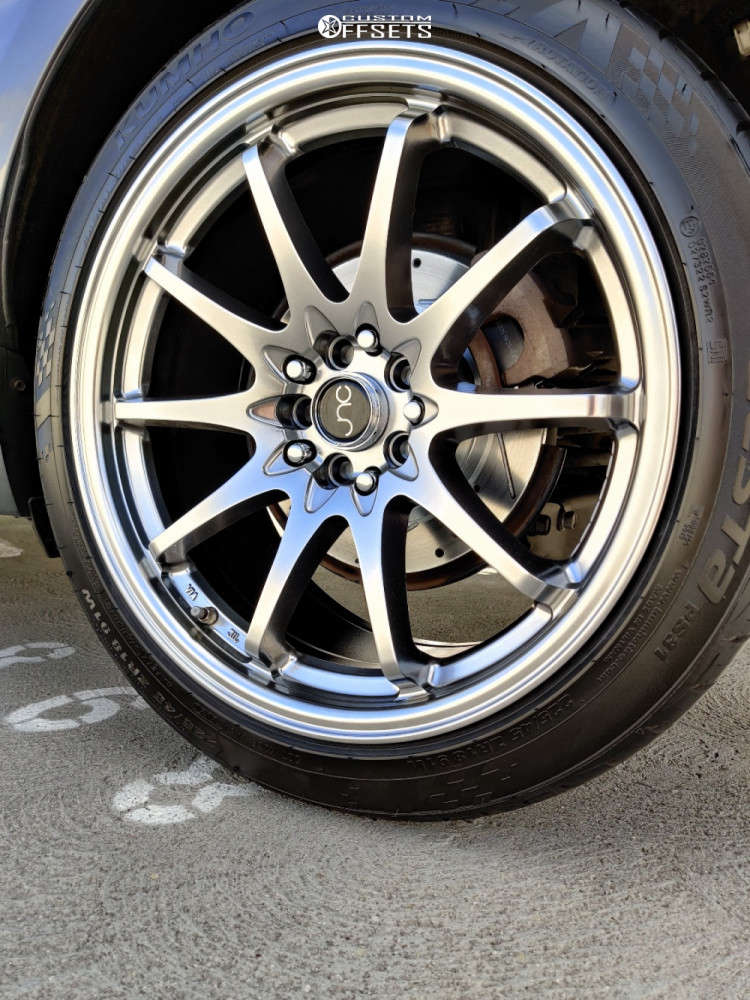 2013 Scion TC with 18x8.5 35 JNC Jnc006 and 225/45R18 Kumho Ecsta Ps31 ...