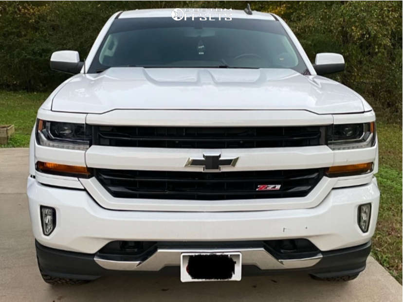 2017 Chevrolet Silverado 1500 with 22x9 31 Strada Replicas Gm Snowflake ...