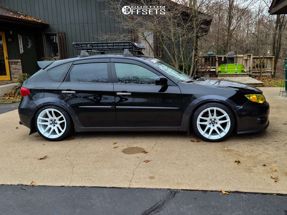 2009 Subaru Impreza with 18x9.5 35 ESR Cs8 and 235/40R18 Achilles Atr ...