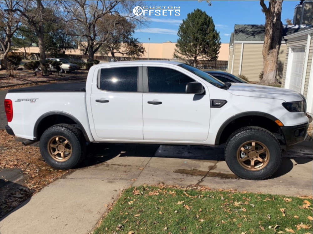2020 Ford Ranger with 17x8.5 18 Motegi Mr150 and 33/12.5R17 Ironman All ...