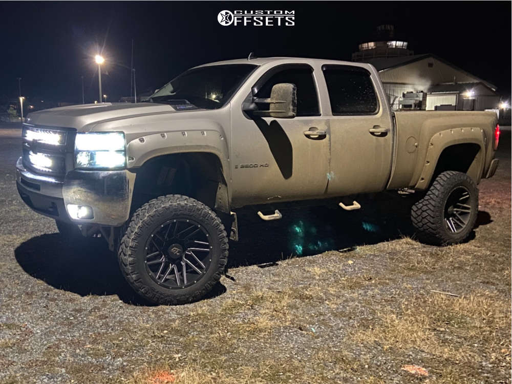 2008 Chevrolet Silverado 2500 HD with 22x12 -44 GTS G707 and 37/13.5R22 ...