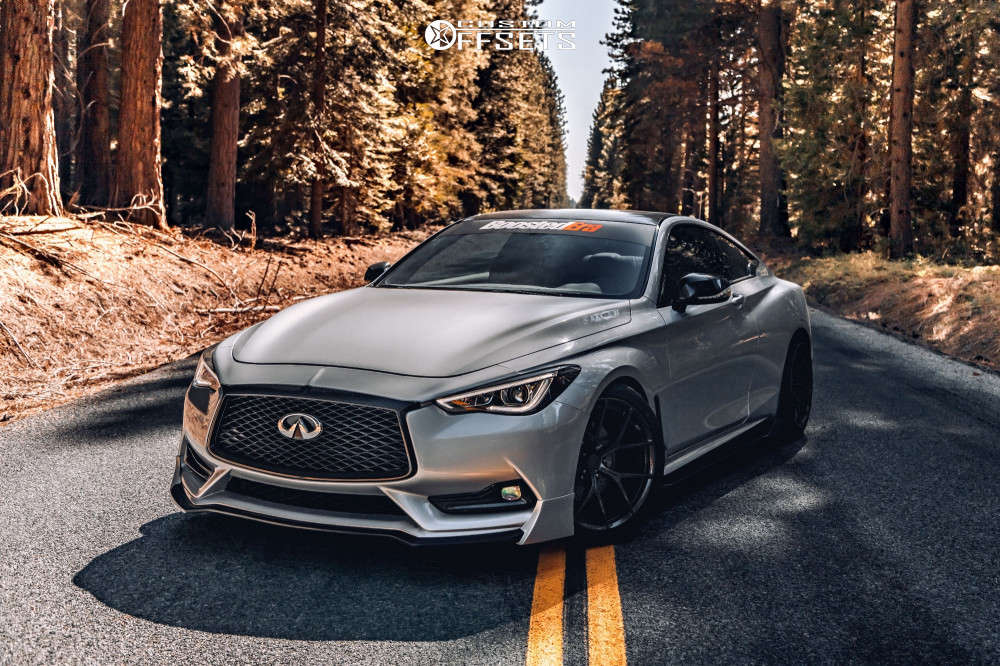 2017 INFINITI Q60 with 19x10 25 Precision Forged MW-1 and 275/35R19 ...