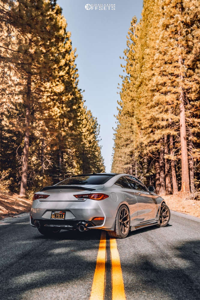 2017 INFINITI Q60 with 19x10 25 Precision Forged MW-1 and 275/35R19 ...