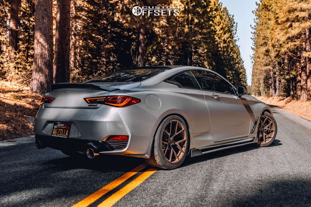 2017 INFINITI Q60 with 19x10 25 Precision Forged MW-1 and 275/35R19 ...