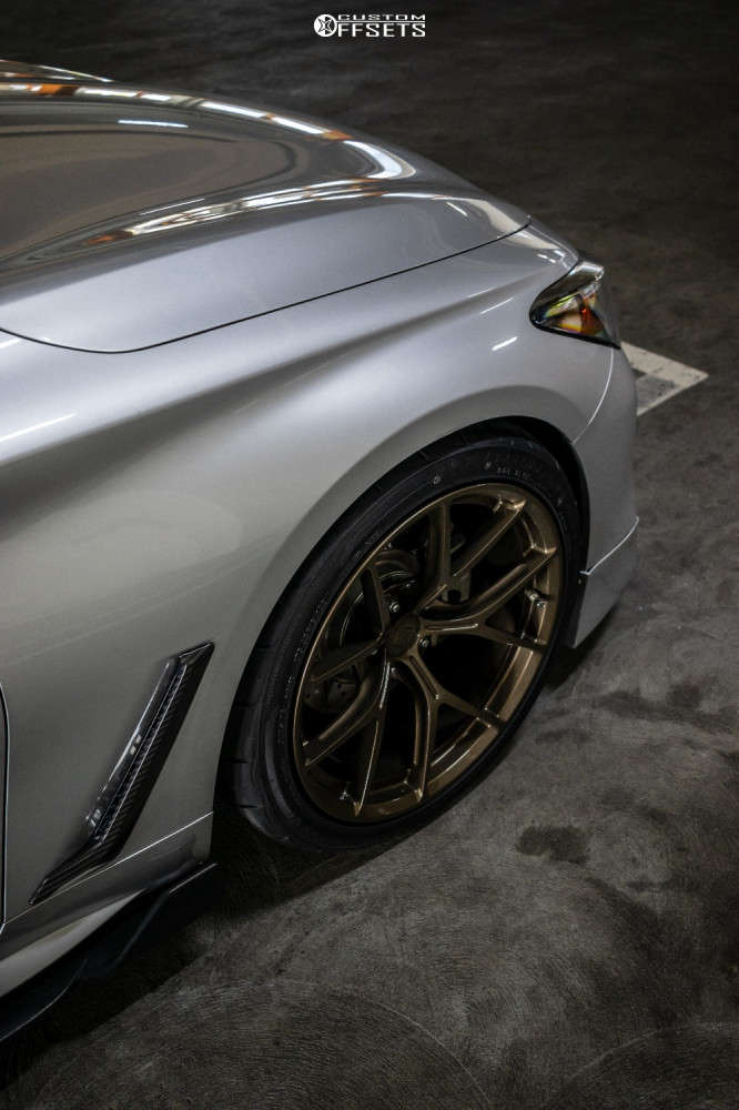 2017 INFINITI Q60 with 19x10 25 Precision Forged MW-1 and 275/35R19 ...