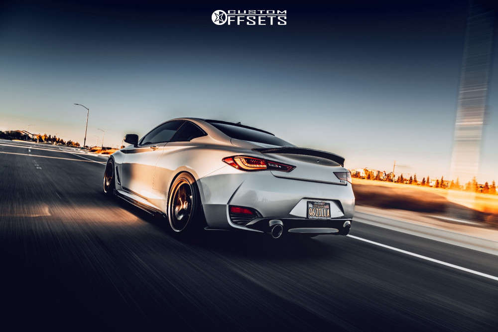 2017 INFINITI Q60 with 19x10 25 Precision Forged MW-1 and 275/35R19 ...