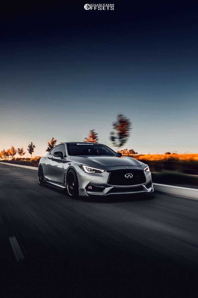 2017 INFINITI Q60 with 19x10 25 Precision Forged MW-1 and 275/35R19 ...