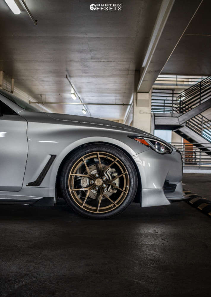2017 INFINITI Q60 with 19x10 25 Precision Forged MW-1 and 275/35R19 ...