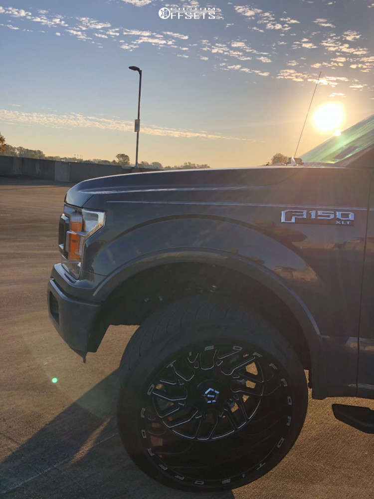 2020 Ford F-150 with 22x14 -76 TIS 544BM and 305/45R22 Nitto NT420V and ...