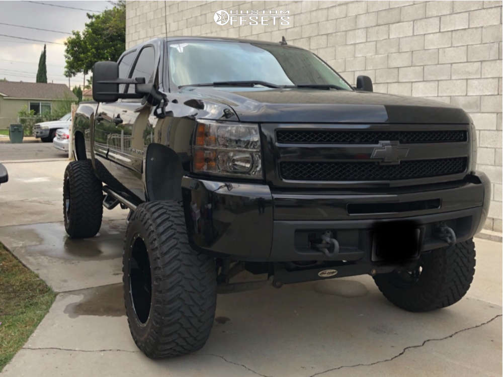 2010 Chevrolet Silverado 1500 with 20x12 -44 American Offroad A106 and ...