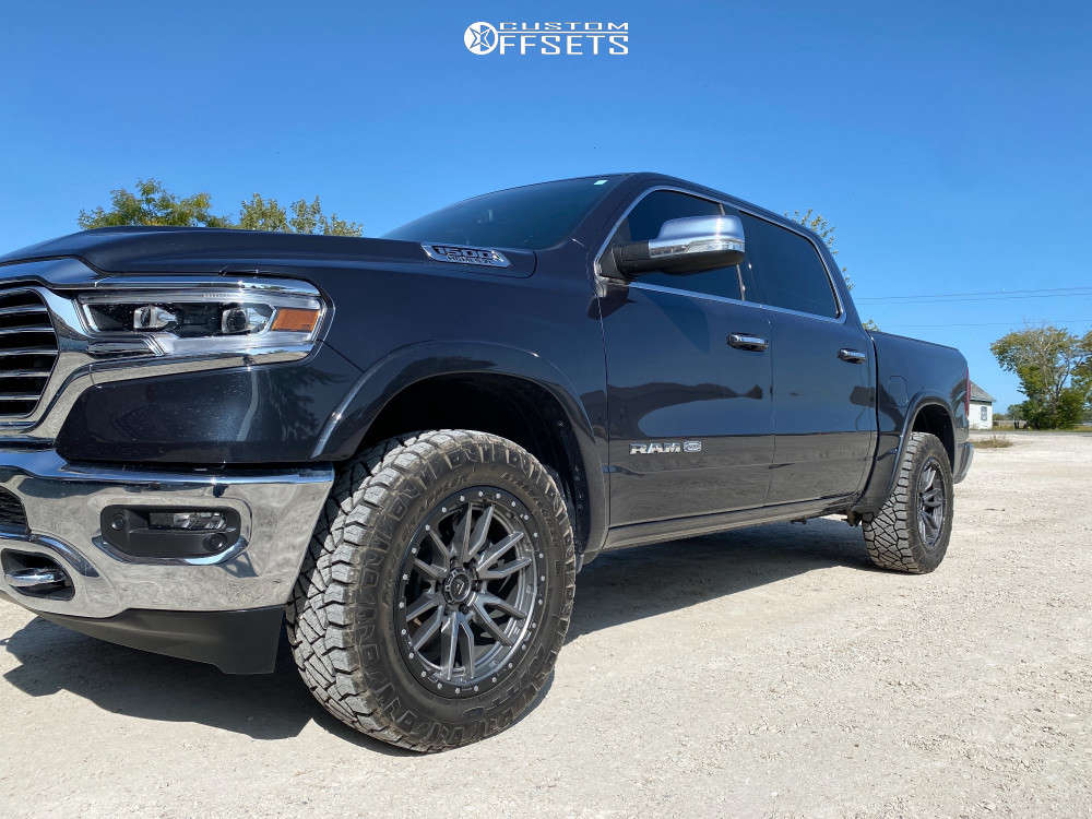2020 Ram 1500 with 20x9 1 Fuel Rebel and 285/65R20 Nitto Ridge Grappler ...