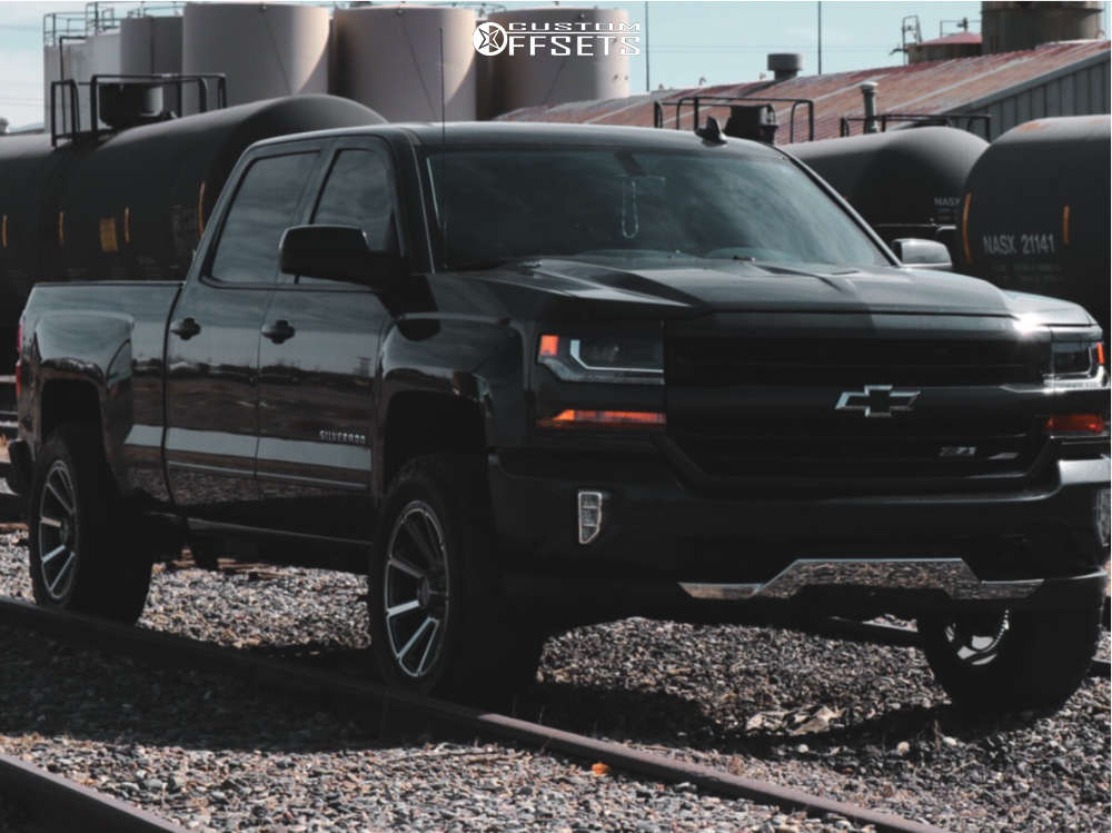 2018 Chevrolet Silverado 1500 with 20x9 12 Vision Turbine and 285/65R20 ...
