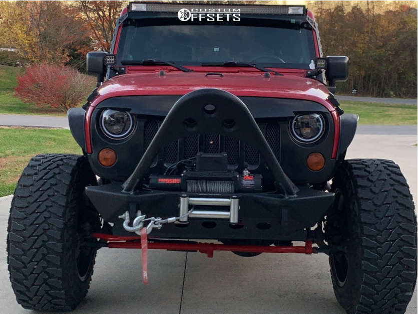 2008 Jeep Wrangler with 20x12 -55 Vision Rocker and 35/12.5R20 Yokohama ...