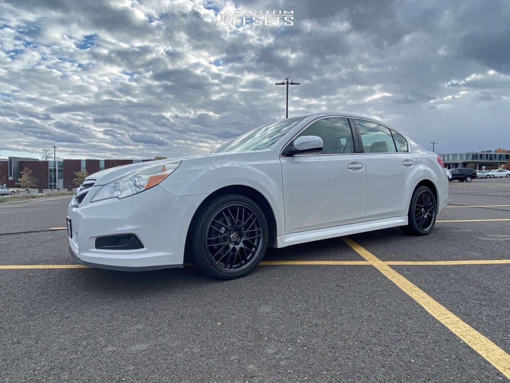 2011 Subaru Legacy with 18x7.5 45 Enkei Ekm3 and 225/40R18 Fuzion Uhp ...