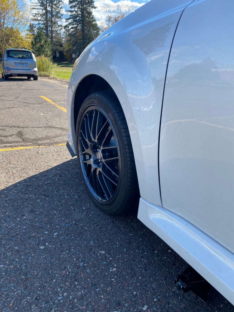 2011 Subaru Legacy with 18x7.5 45 Enkei Ekm3 and 225/40R18 Fuzion Uhp ...