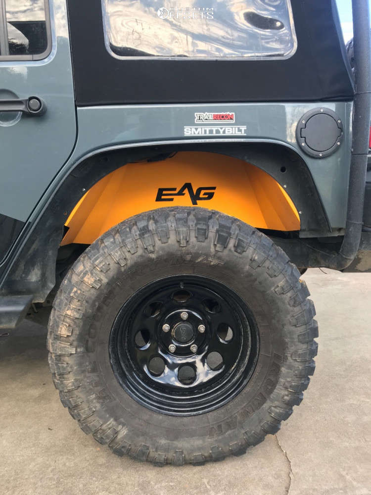 2014 Jeep Wrangler with 17x8 -12 Vision Soft 8 and 35/12.5R17 Ironman ...