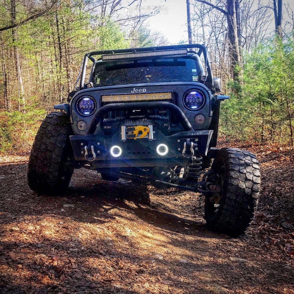 2014 Jeep Wrangler with 17x8 -12 Vision Soft 8 and 35/12.5R17 Ironman ...