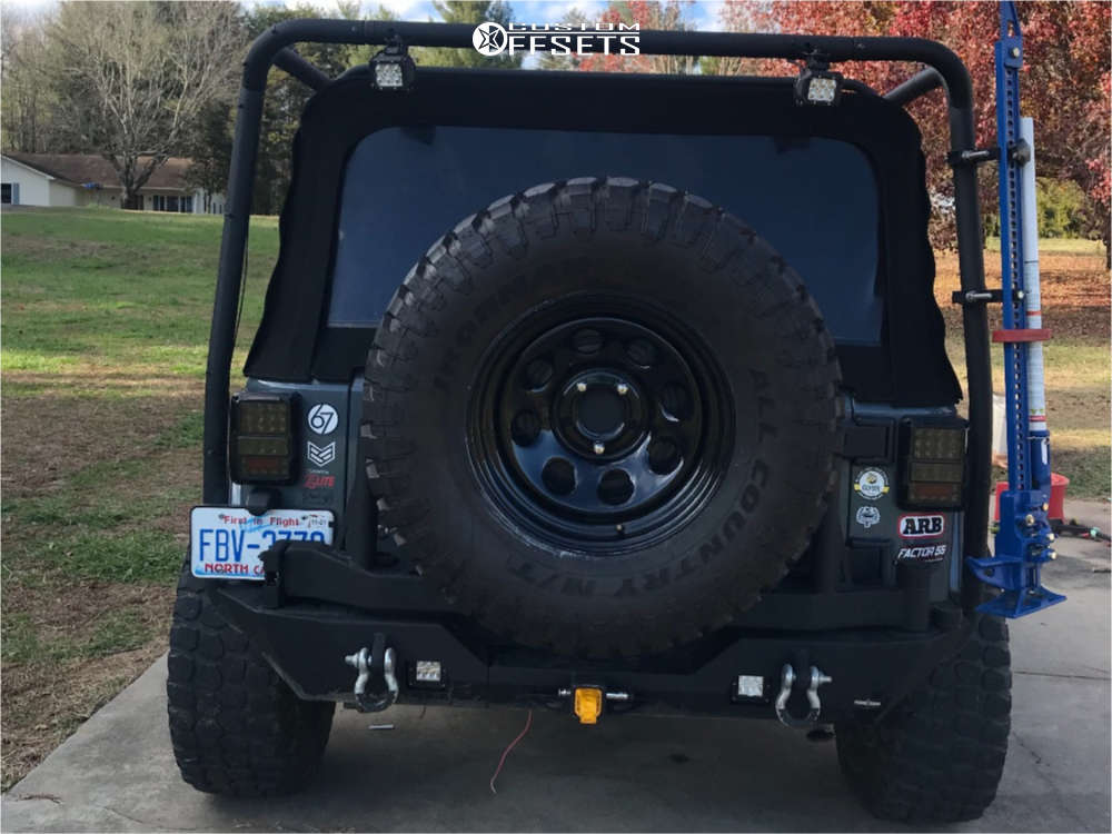 2014 Jeep Wrangler with 17x8 -12 Vision Soft 8 and 35/12.5R17 Ironman ...