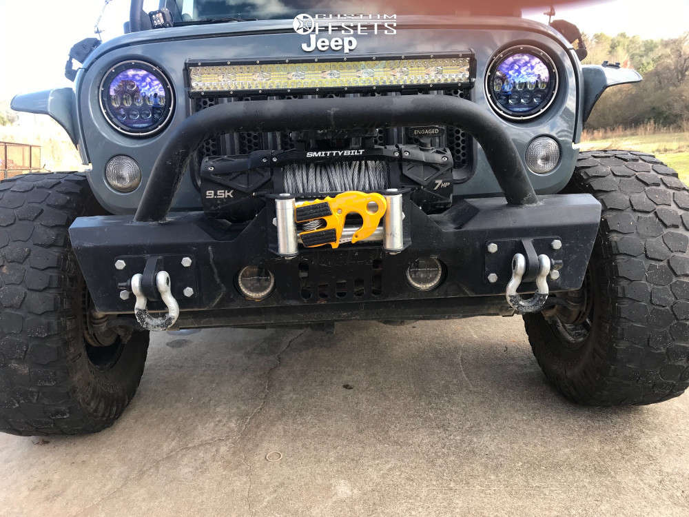 2014 Jeep Wrangler with 17x8 -12 Vision Soft 8 and 35/12.5R17 Ironman ...